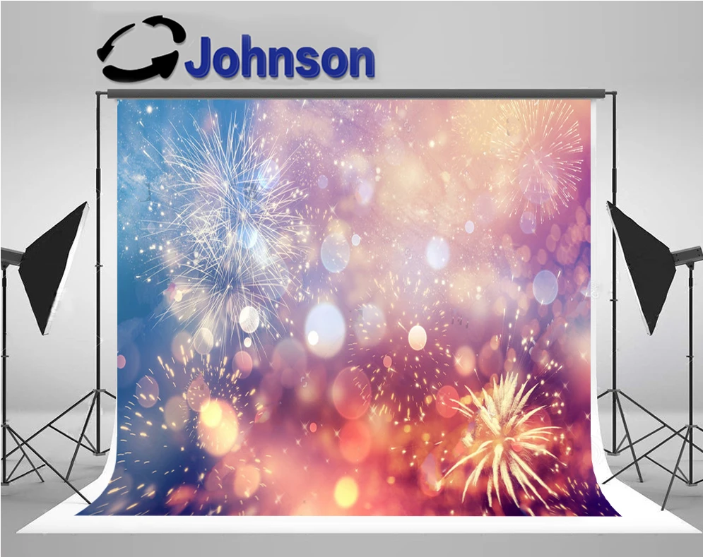 wall photo backdrop Vinyl cloth High quality Computer print Fireworks ...