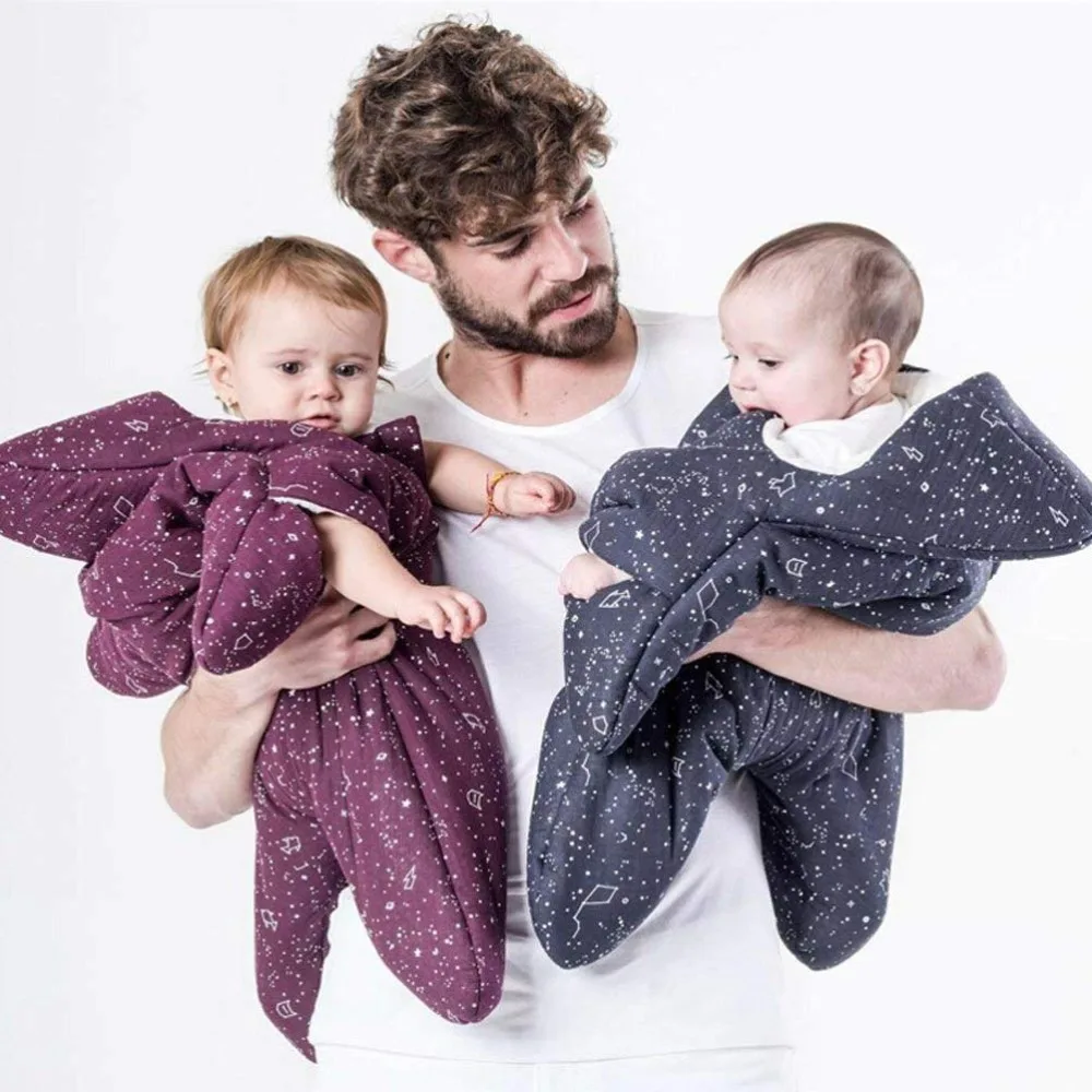 Baby Blanket Warm Baby Sleeping Bag Starfish Flannel Swaddle For New ...