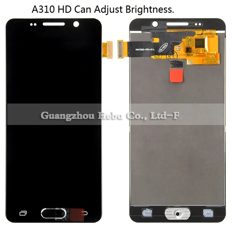 100% Test 10pcs A3 2016 lcd HH for Samsung A310 displ;ay A310F SM A310F ...