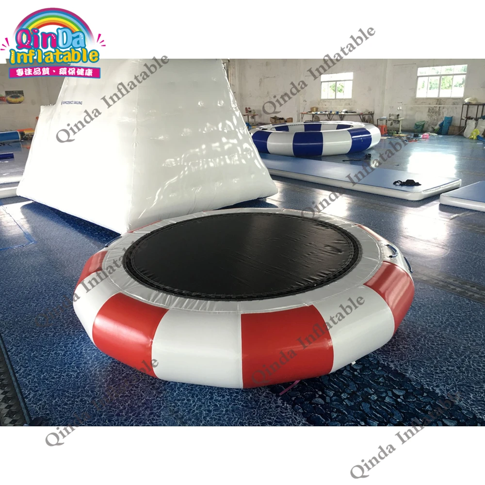 Aqua Park Jumping Games Inflatable Water Pad ,4m Inflatable Floating ...