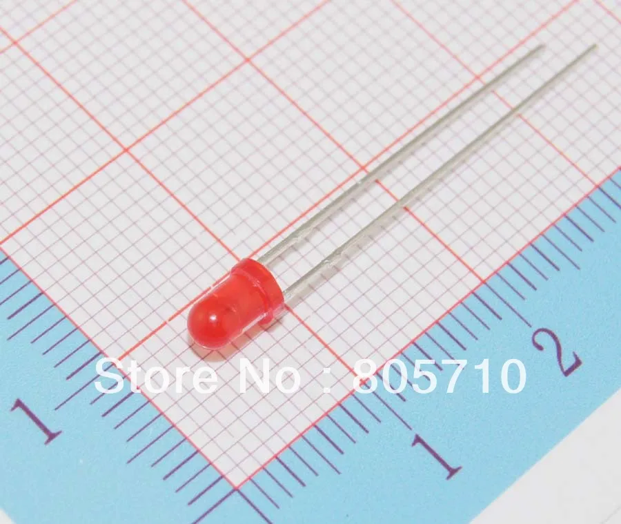 Red-LED-Lamp-3mm-Red-Diffused-Lens-3mm-round-LED-630nm-wavelength-Super ...