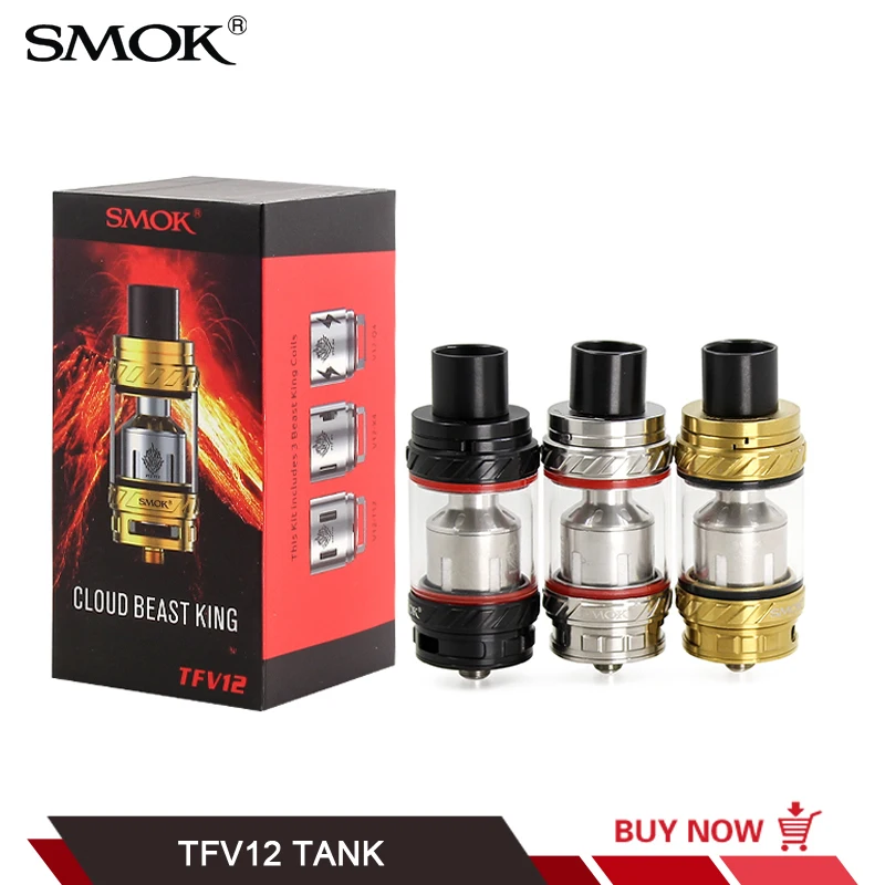 100% Original SMOK TFV12 Tank Cloud Beast King 6ml Smoktech Atomizer ...