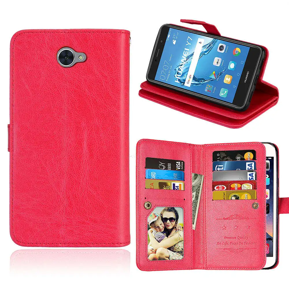 For Huawei Y7 Flip CaseTRT LX1 TRT LX2 TRT LX3 Multi card fundas Phone ...