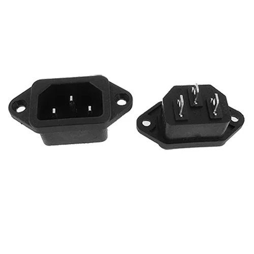 5 unids 3 P iec320 C14 macho enchufe de enchufe enchufes Conectores AC ...