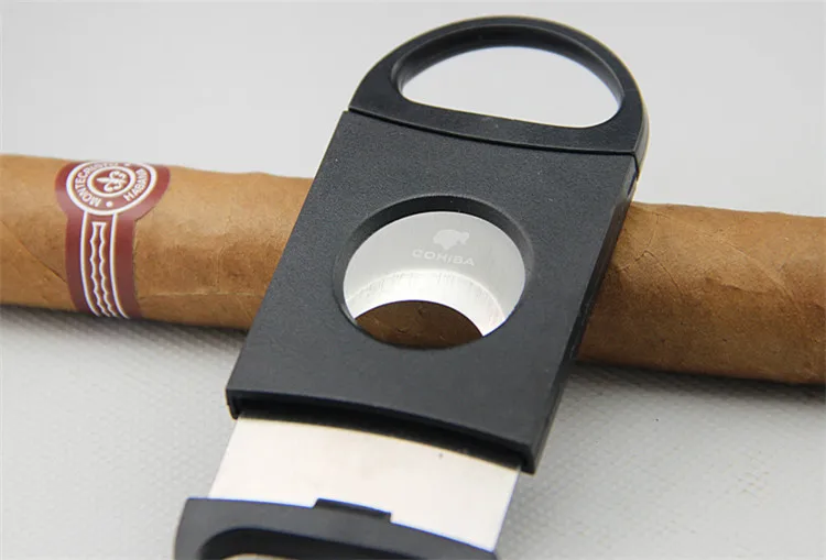 Big Promotion!Plastic Sharp Dual Blades Cigar Cutter Cigar scissors ...