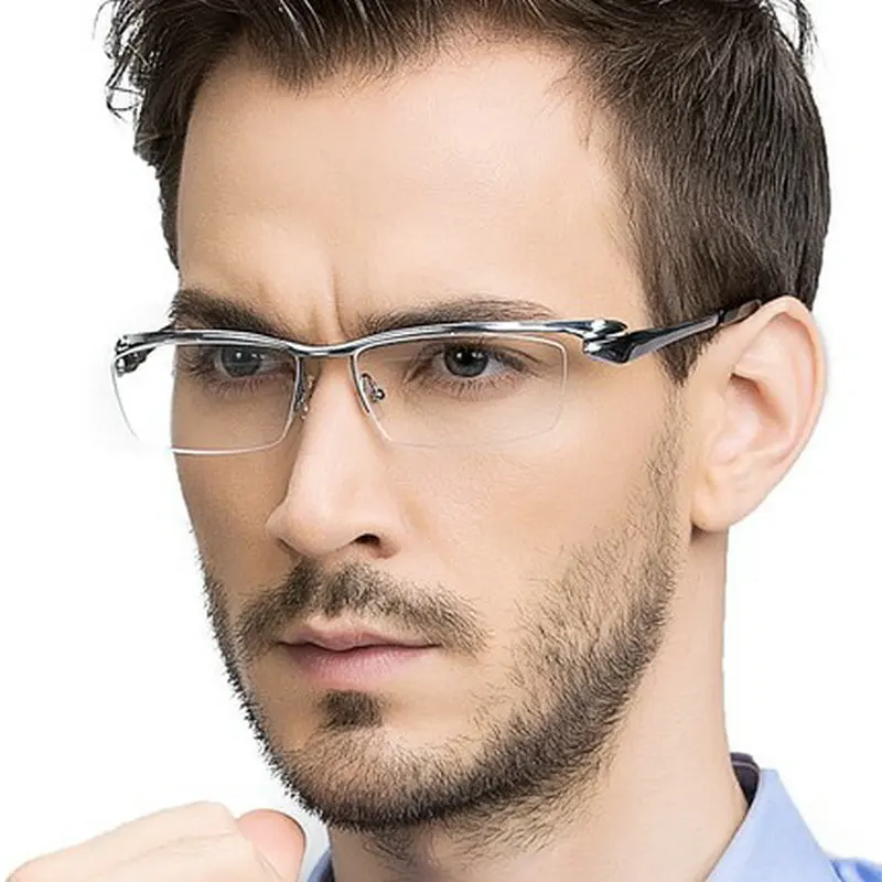 MINCL Brand Pure Titanium Ultra Light Tint Glass Men Stylish Eye MINCL Brand Pure Titanium Ultra Light Tint Glass Men Stylish Eye