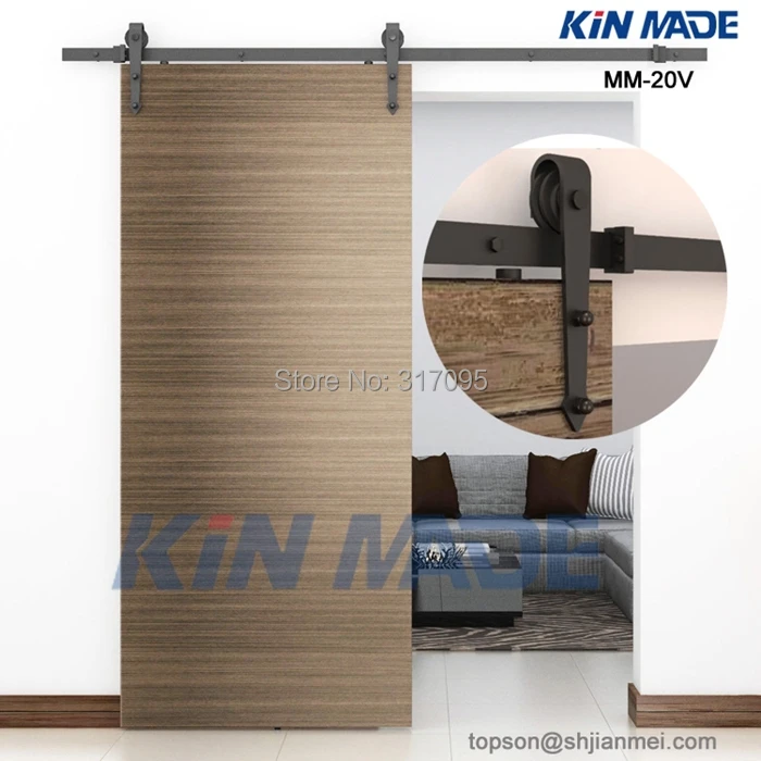 KIN MADE MM20V Free shipping 6FT Wooden Barn Door Kits Arrows shape ...