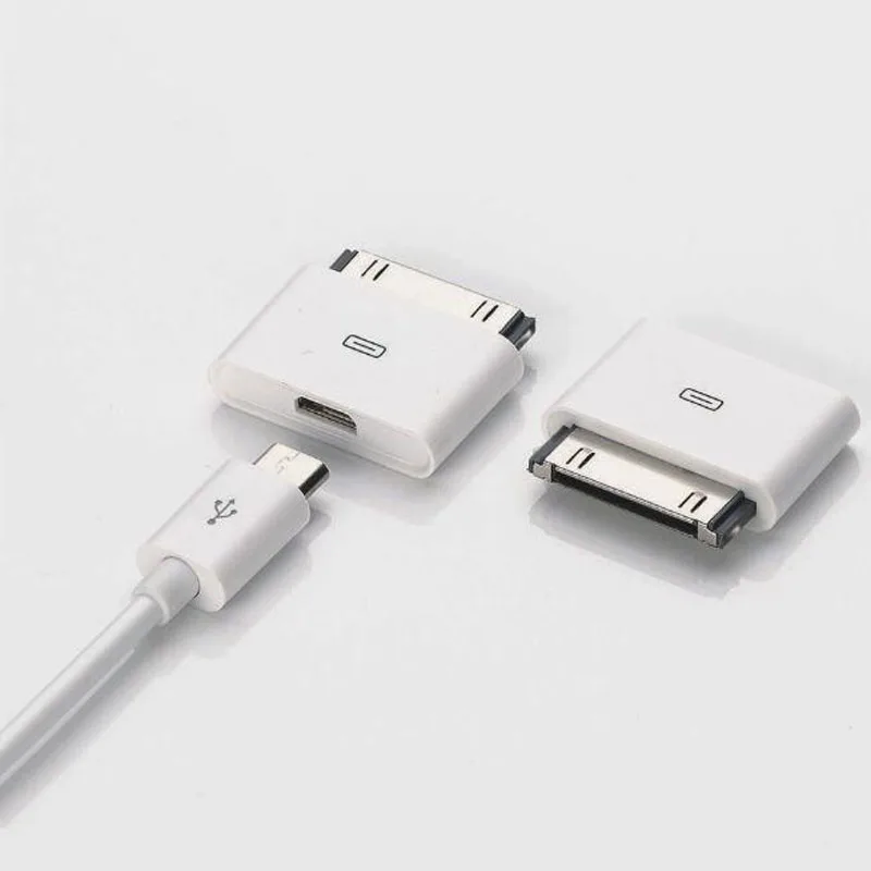 30 Pin to Micro usb Dock Charger Adapter Converter For iPhone 4 4s 3GS ...