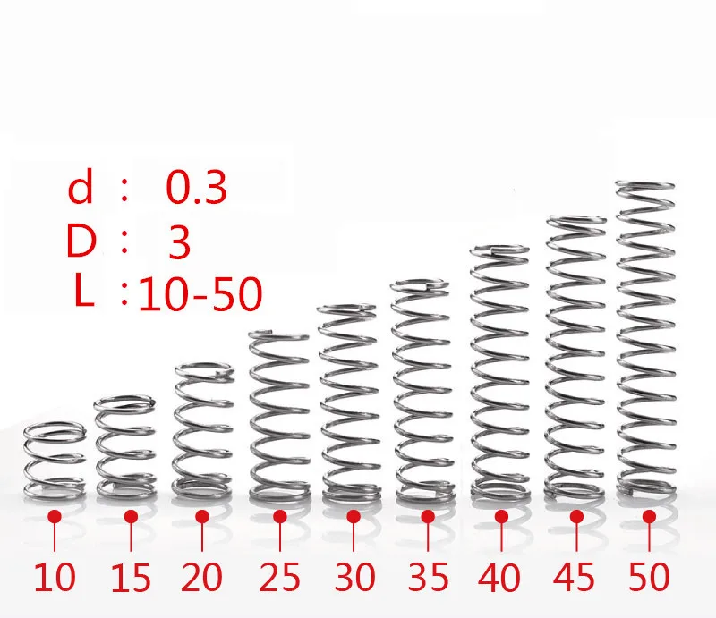 304 stainless steel spring small spring compression spring wire ...