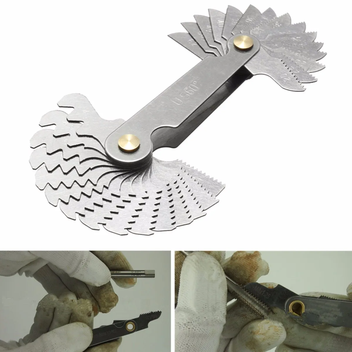 JIGUOOR 30 Blades Metric 60 Degree Thread Gauge Screw Pitch UNC 4 62 jiguoor-30-blades-metric-60-degree-thread-gauge-screw-pitch-unc-4-62