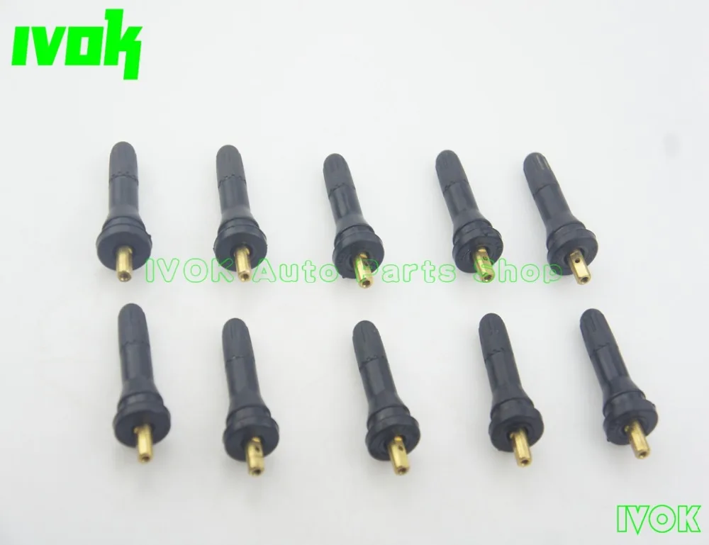 10x Schrader Rubber Snap In Style Tpms Replacement Stems Tire Pressure ...