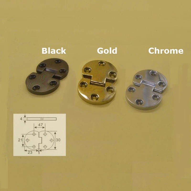 10Pcs Folding Zinc Alloy Hinge For Dining Table Cabinet Zinc Concealed ...