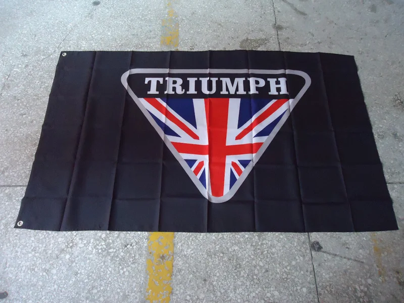 free shipping triumph flag for car show , can custom print file ...