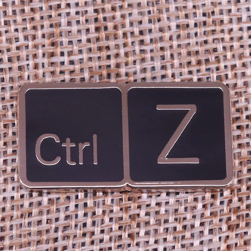 Ctrl Z Lapel Pin Geek Gift Keyboard Badge - Pins & Badges - AliExpress