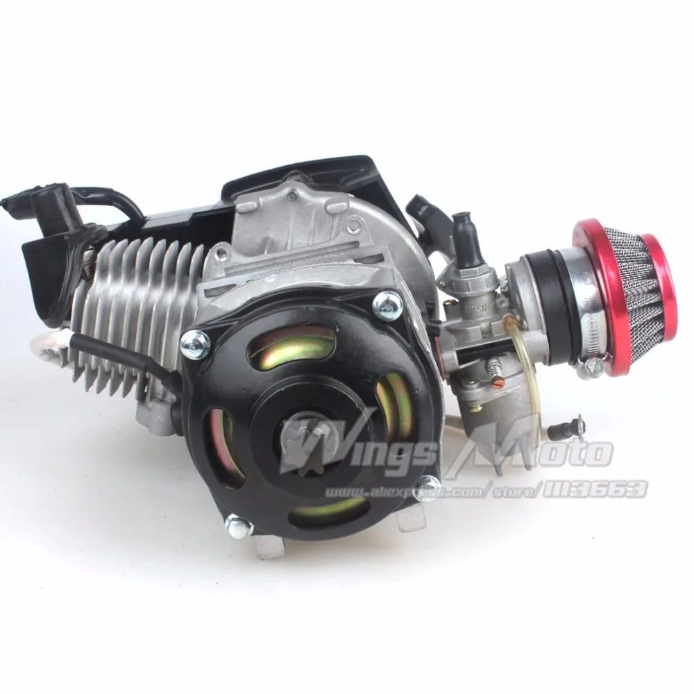 Купить 47cc 2-тактный электрический запуск двигателя двигателя ...