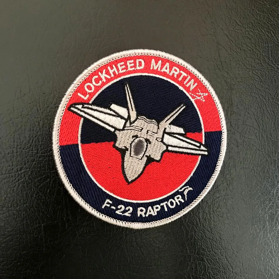 20pcs LOCKHEED MARTIN Patch Embroidery Tactical Badge Hook Military ...