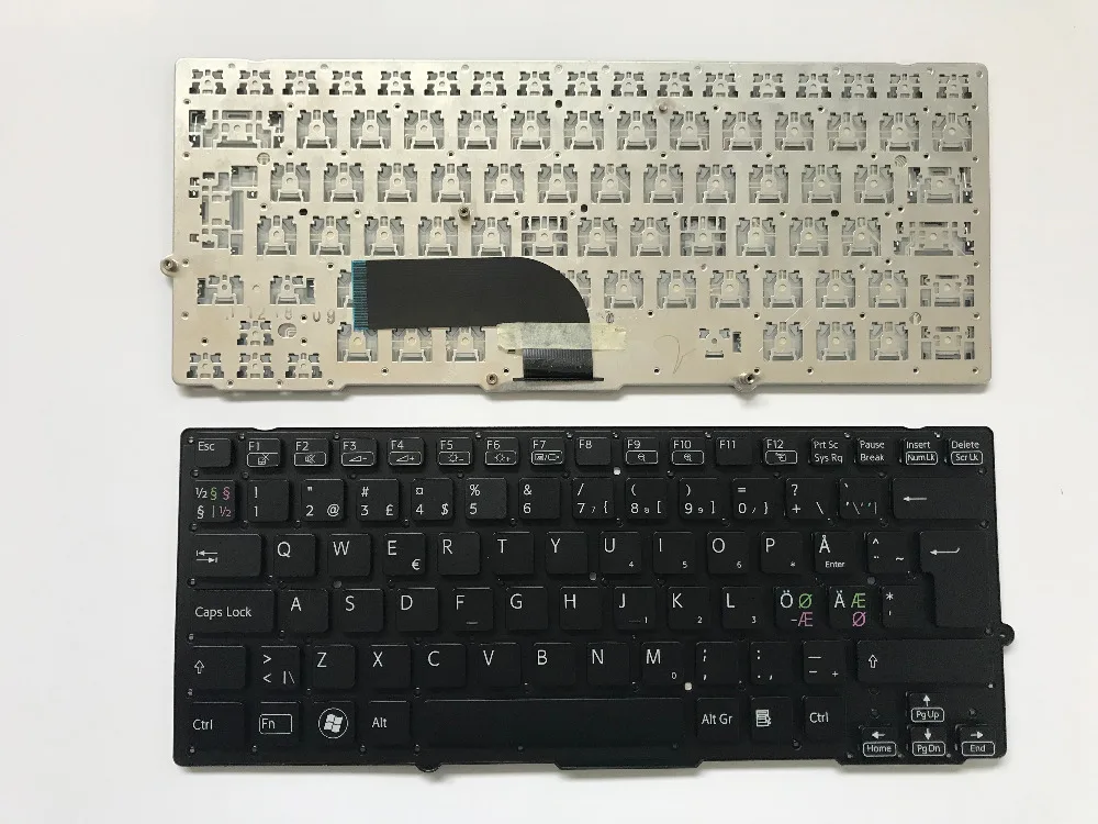 New Genuine Danish Swedish Norwegian Finnish Nordic keyboard for Sony ...
