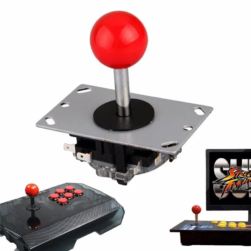 Elecrow Hottest 8 Way Arcade Game Flight Joystick Arcade Red Ball ...