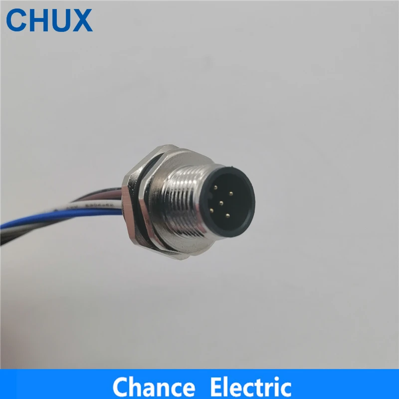 Conector de enchufe fijo M12, 4 pines, 5 pines, IP68, Sensor macho tipo Rosca|Conectores ...