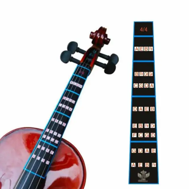 1 Pcs Violin 4 4 Practice Fiddle Finger Guide Sticker Fretboard