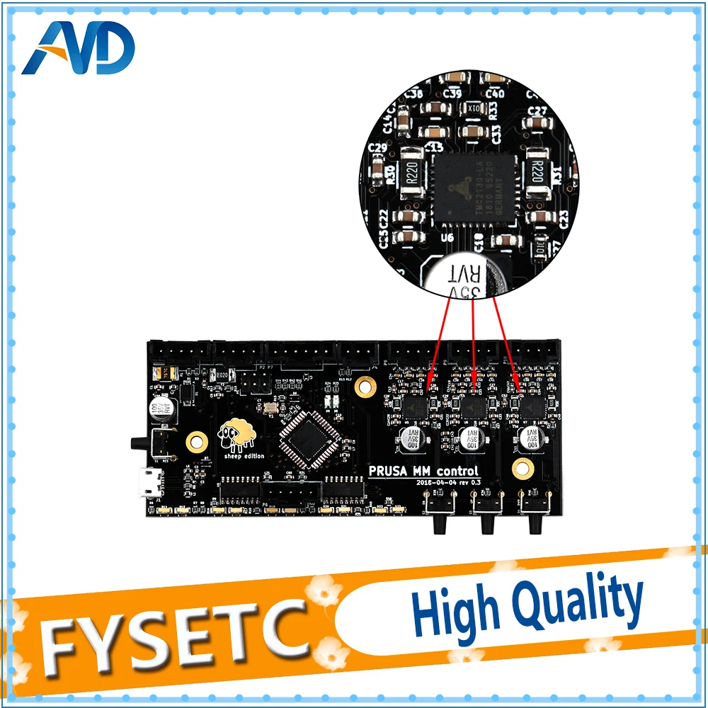 Cloned Prusa Mmu2 Board Prusa I3 Mk3 Multi Material 2.0 Upgrade Mm ...