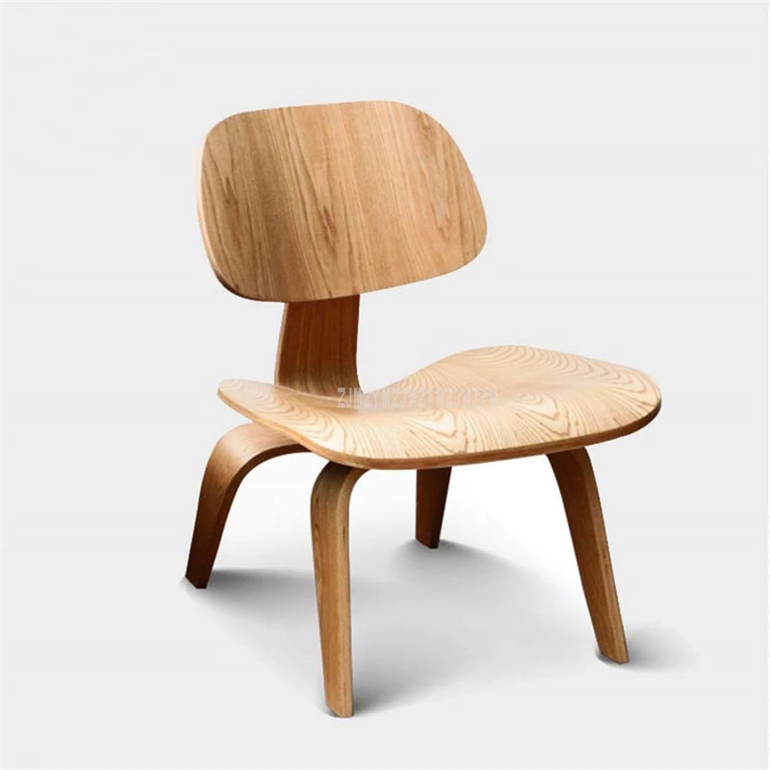 Single-Living-Room-Lounge-Chair-With-Wood-4-Legs-Natural-Full-Wood-Home ...