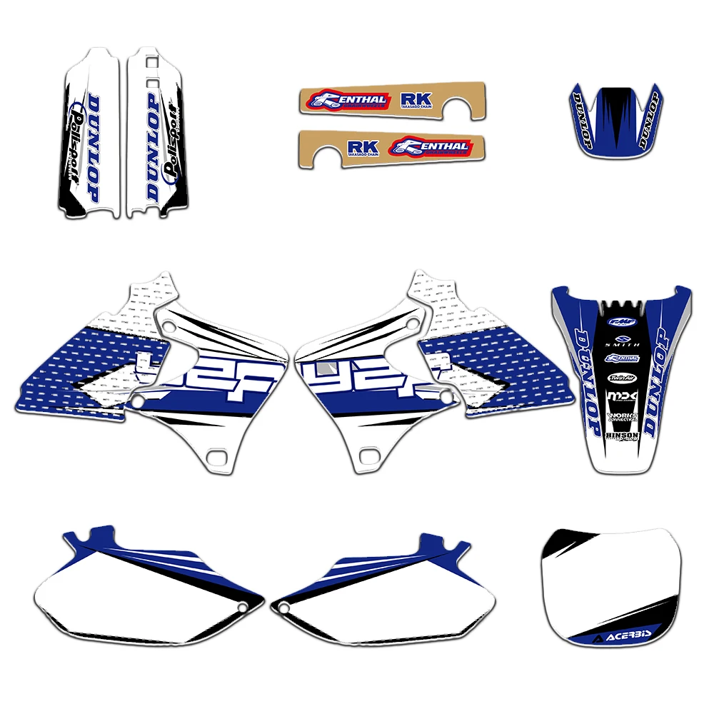 New Style Team Graphics & Backgrounds Decals Stickers Kits For Yamaha ...