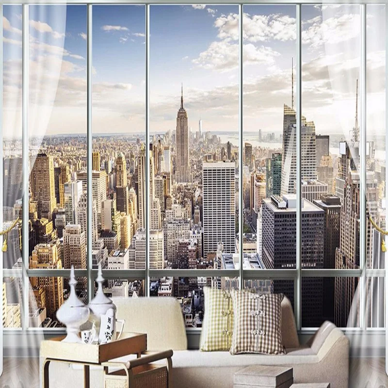 Window City View Wallpaper