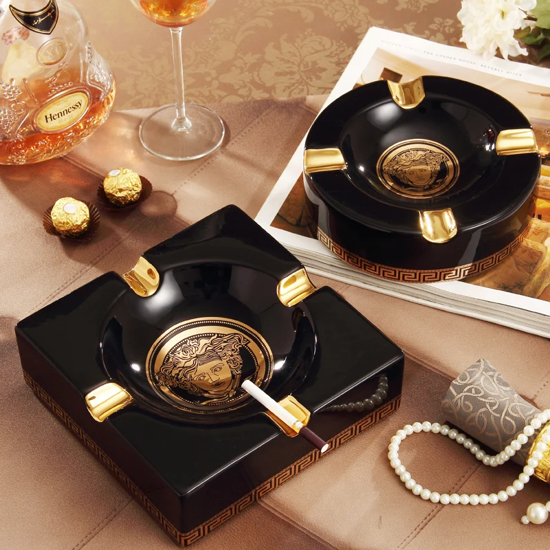 Европейские высококачественные роскошные пепельницы гаджеты квадратные ...