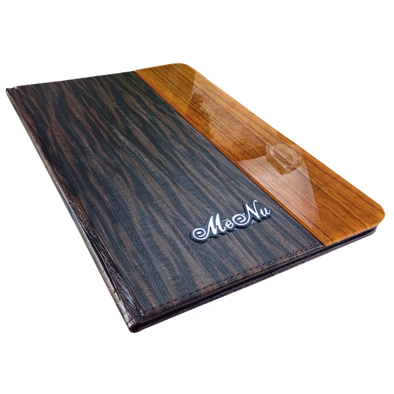 10 Units 8x11 Inch Acrylic Pu Leather Menu Folder 20.4x28.5cm 8 Sheets ...