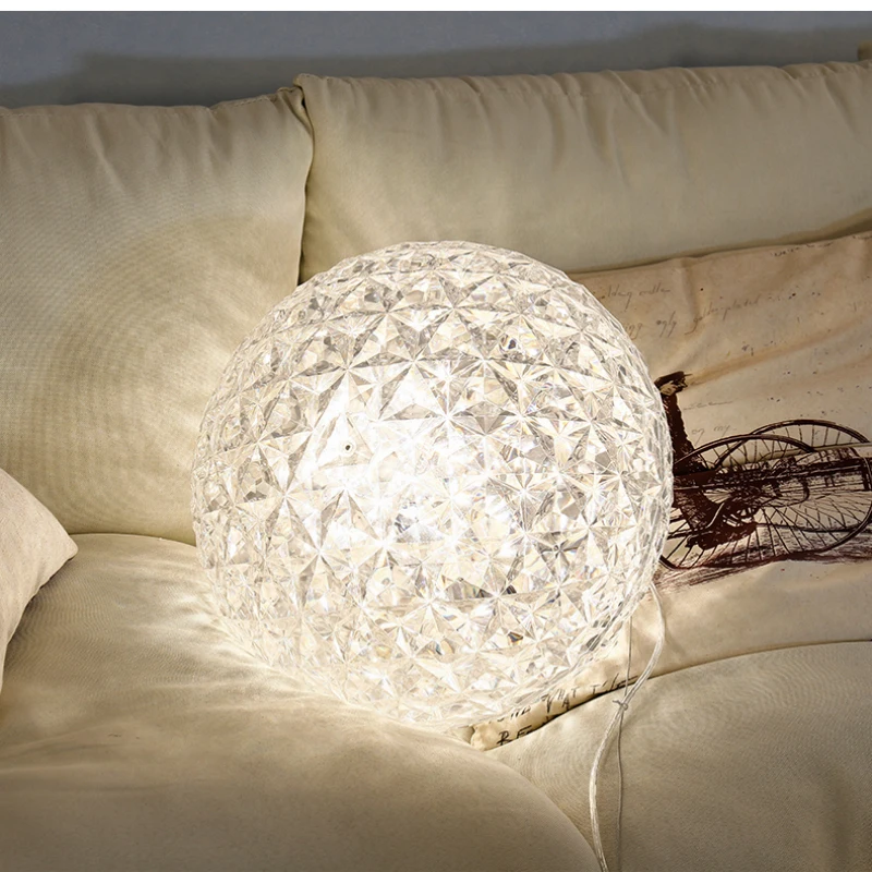 Modern Crystal Ball Parlor Led Pendant Light Living Room Bedroom ...