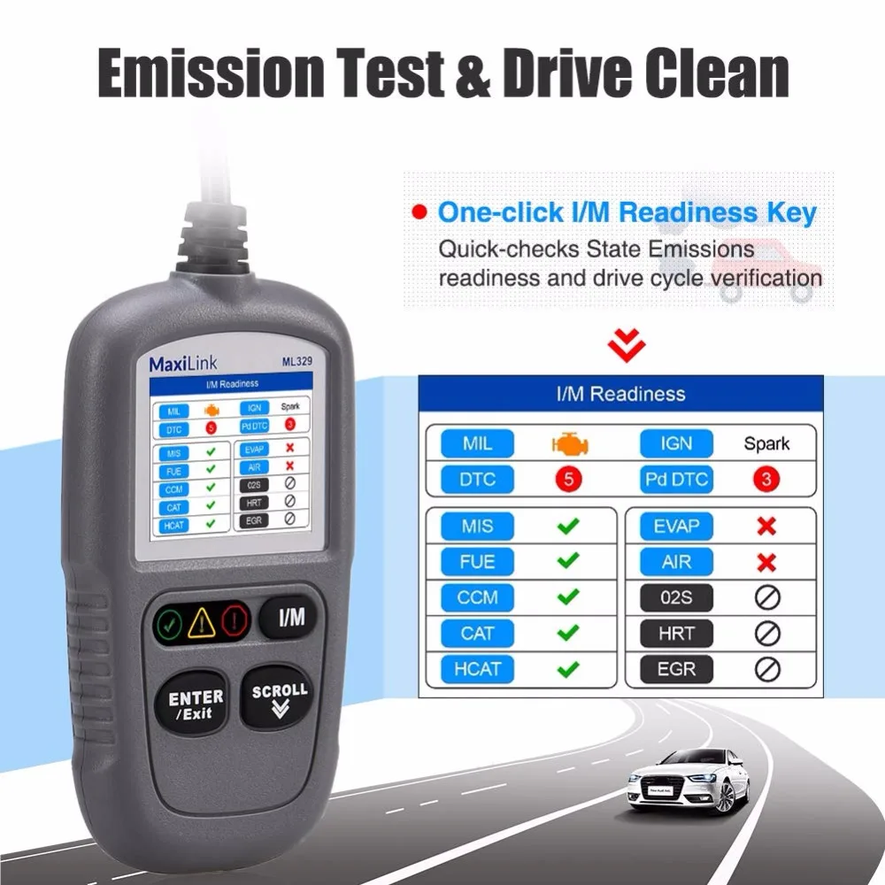 Acquistare Strumenti di riparazione auto | Autel MaxiLink ML329 OBD2 ...