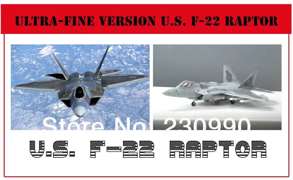 U.S. F 22 Raptor Aircraft Airplanes Weapons 3D Paper Craft Models Scale ...