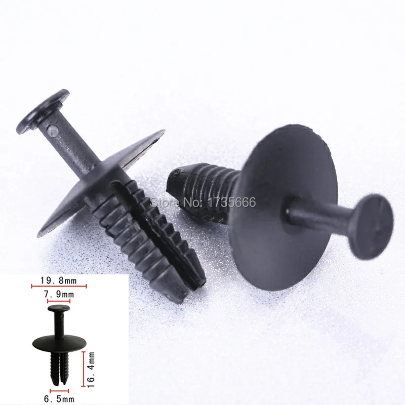 20x-100x-500x-OEM-Black-Nylon-Door-Sill-Rivet-Bumper-Trim-Clip-Retainer ...