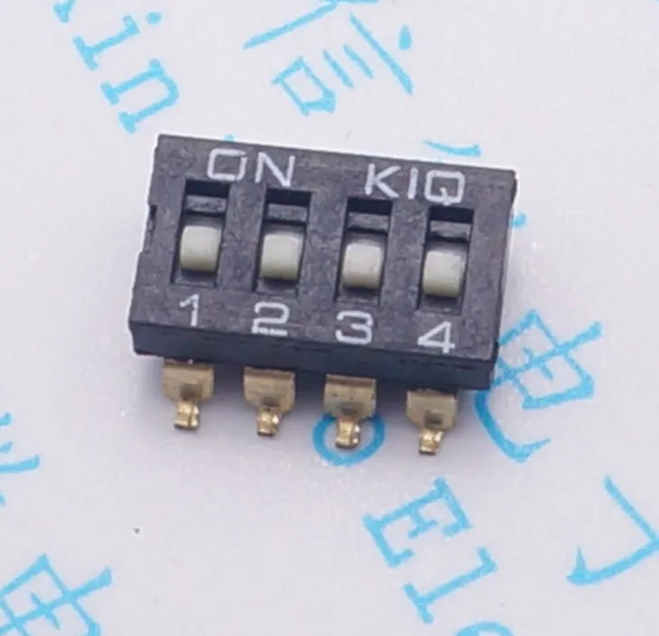 2.54 SMD 4 position slide switch 4 digit 2.54mm DIP switch coding ...
