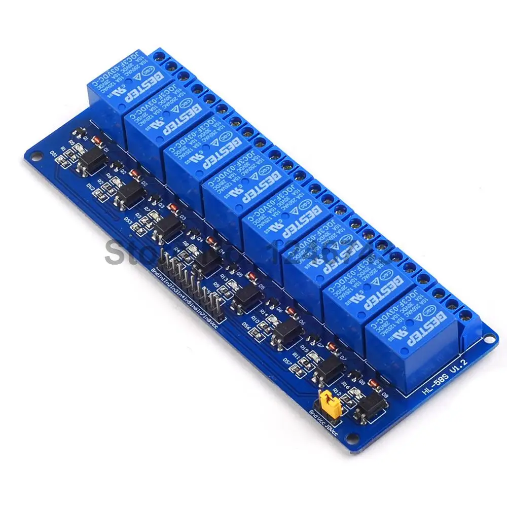 1PCS-8-Channel-Relay-Module-3V-Optocoupler-Drive-Module-Eight-Relay ...