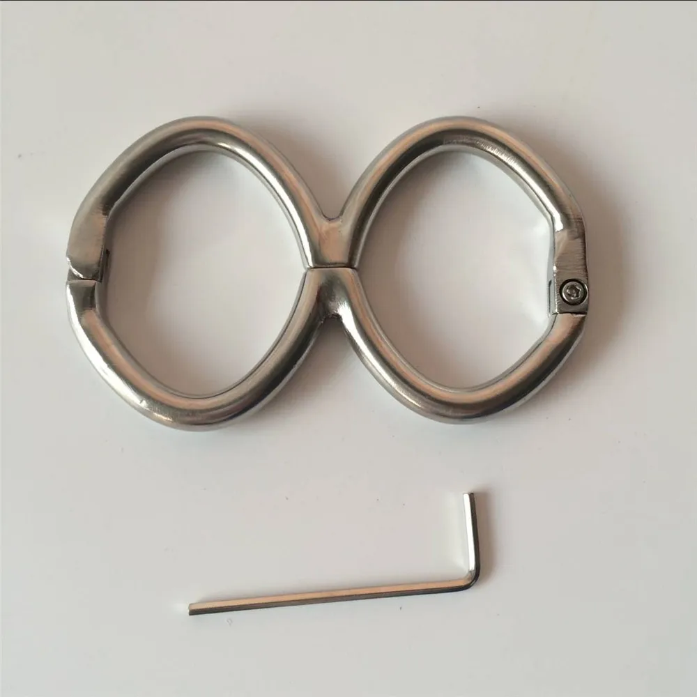 2018 Male Female Stainless Steel Gourd Shape Fixed Oval Wrist Restraint