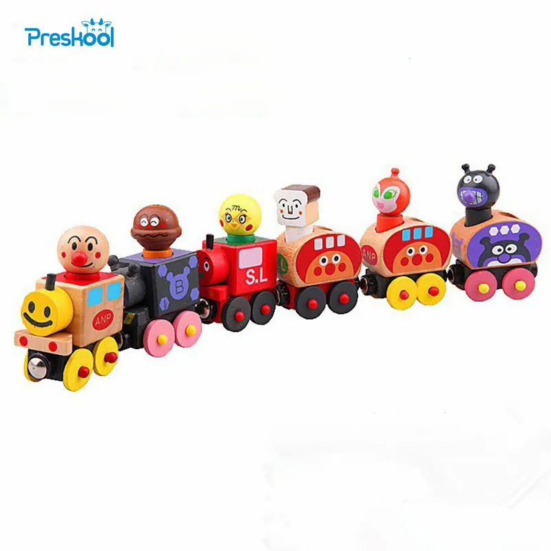 Preskool-Baby-Educational-Toy-For-Children-Wooden-Magnetic-Train-Puppet ...