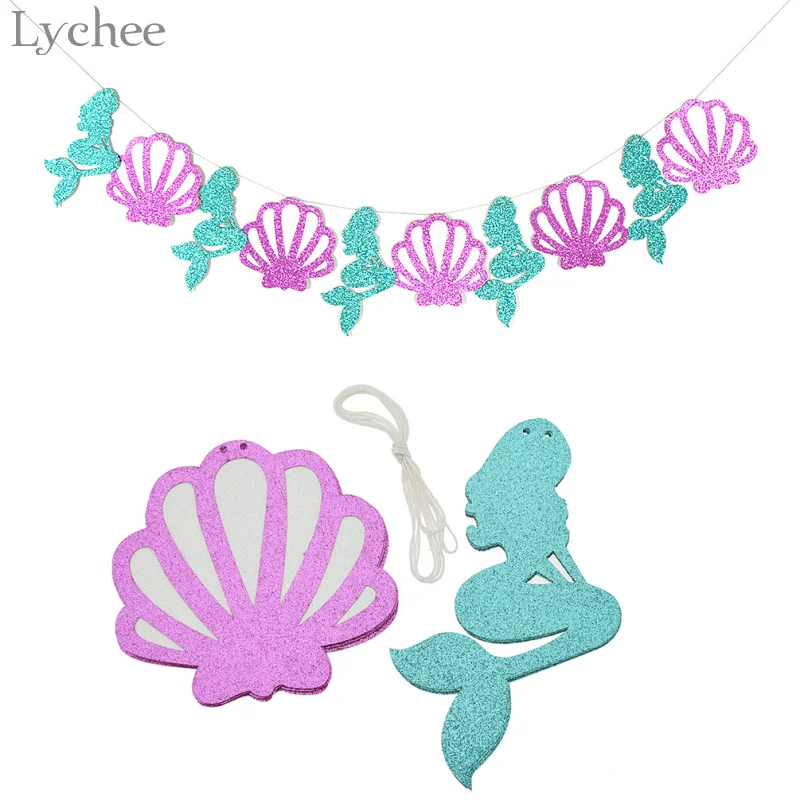 mermaid birthday decorations mermaid banner mermaid birthday banner ...