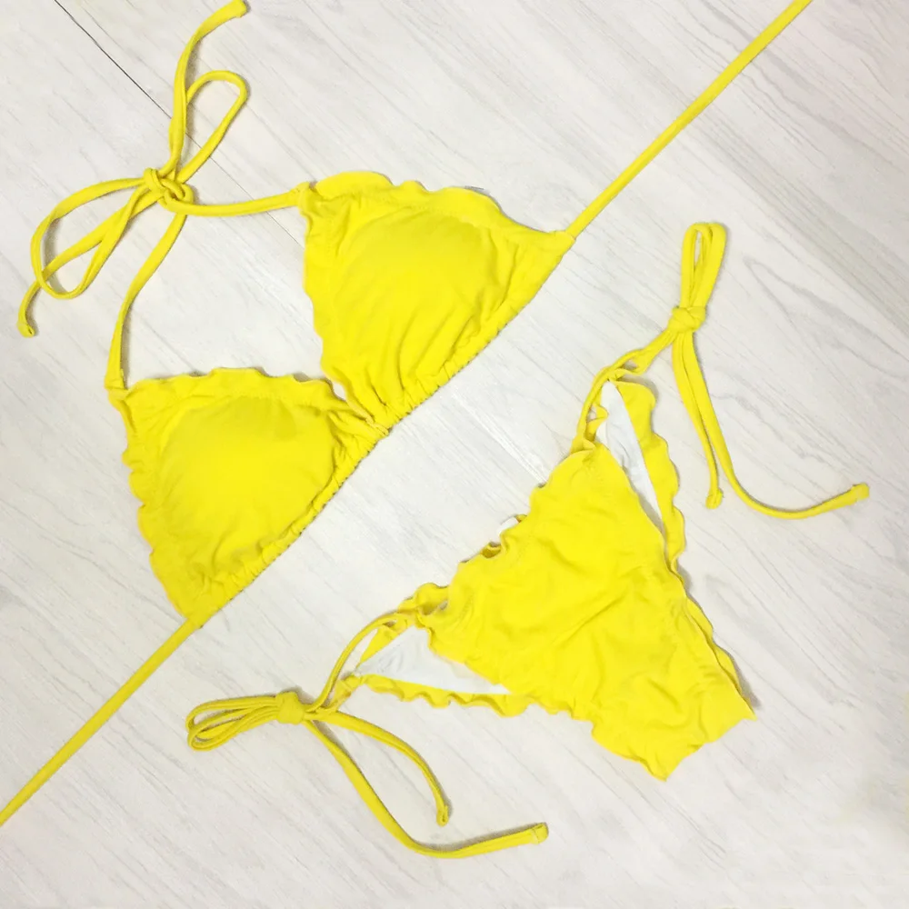 2017 Sexy Brazilian Bikini Women Swimsuit Bandage Swimwear Female Mini ...