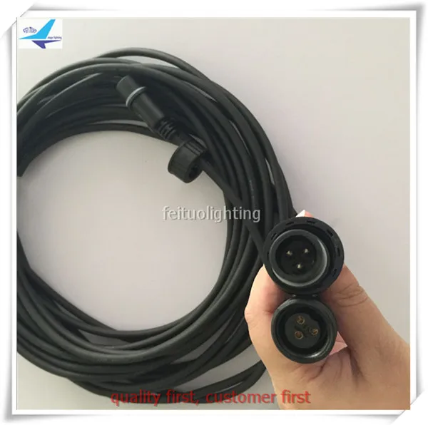 50lot Waterproof Dmx Kabel 3 Pin DMX Light Cable 9.8Ft Outdoor IP65 DMX ...