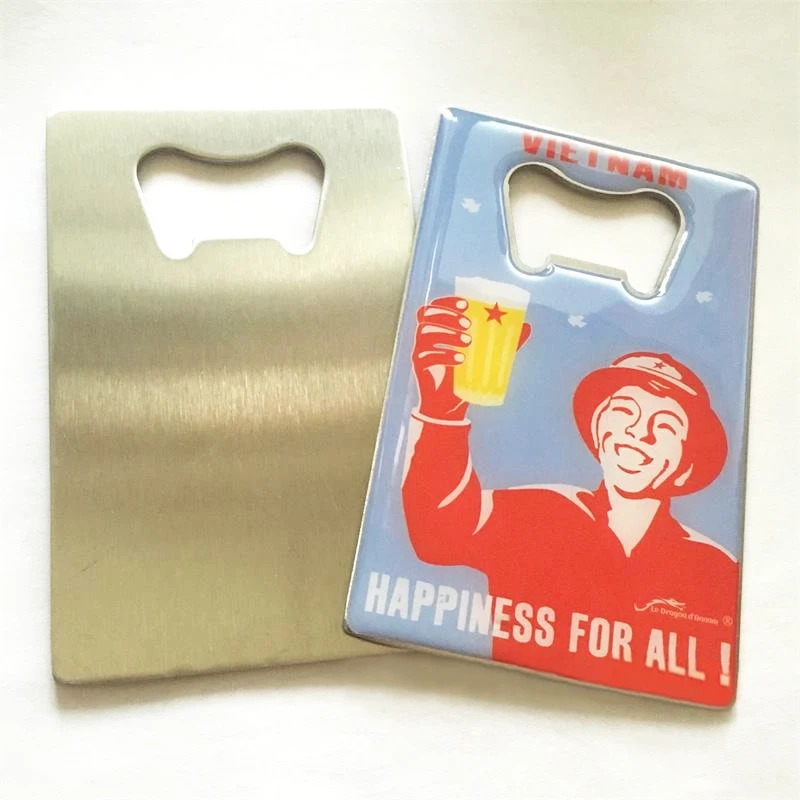 Corporate T Promotional Product Metal Business Card Stainless Steel Bottle Opener Custom Logo