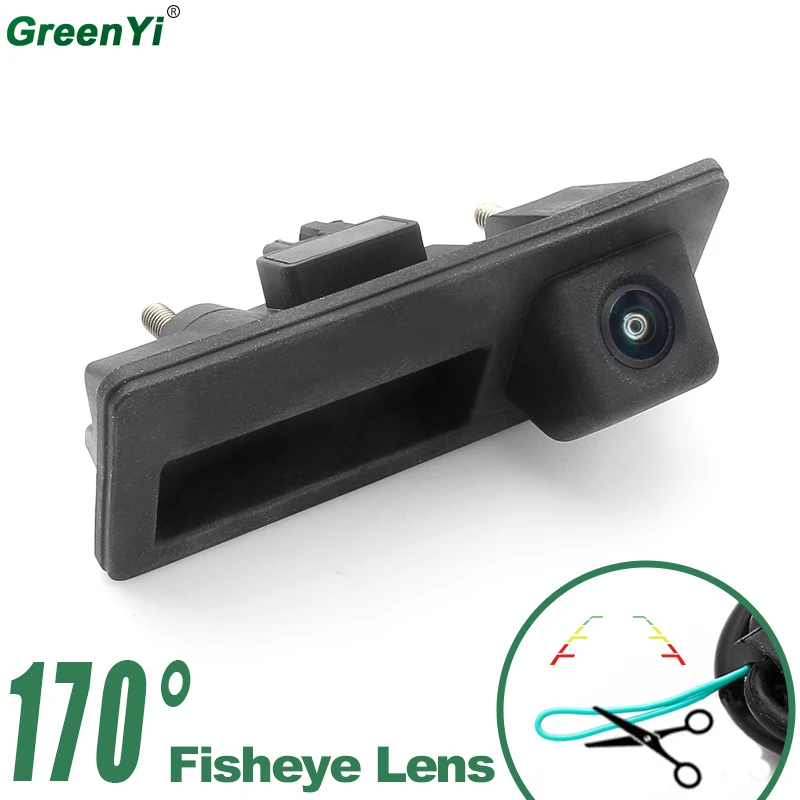 GreenYi 170 Degree Wide Angle Fisheye Lens Car Reverse Backup Parking ...