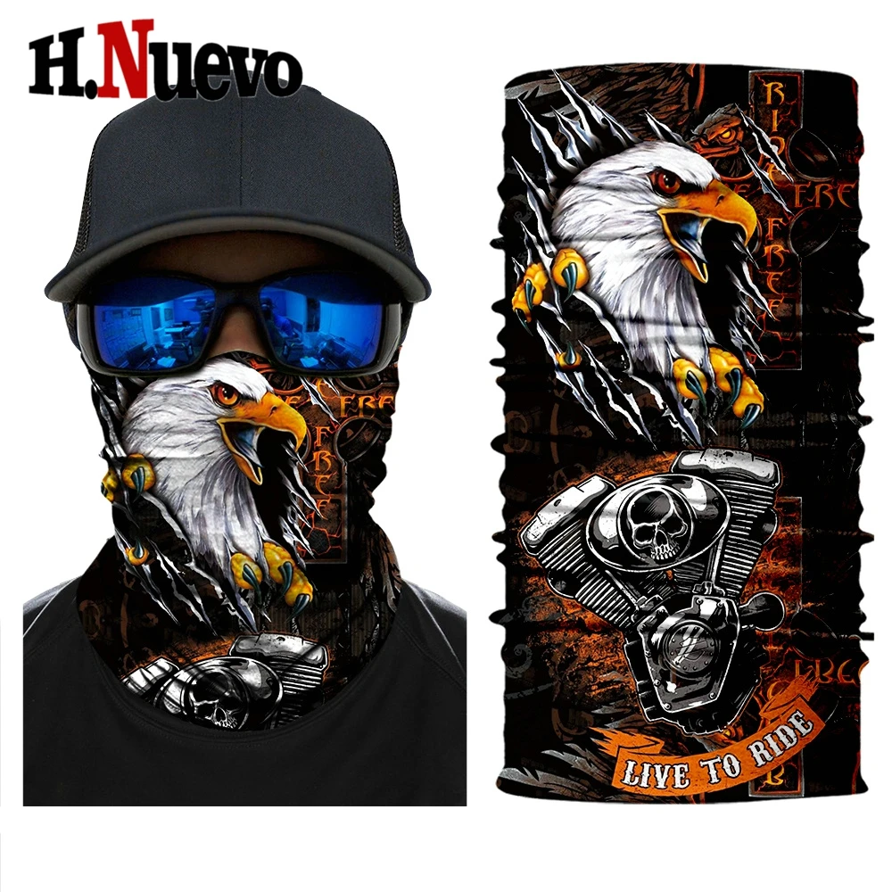Ghost Motorcycle Face Mask Balaclava for Halloween - Military Shopping