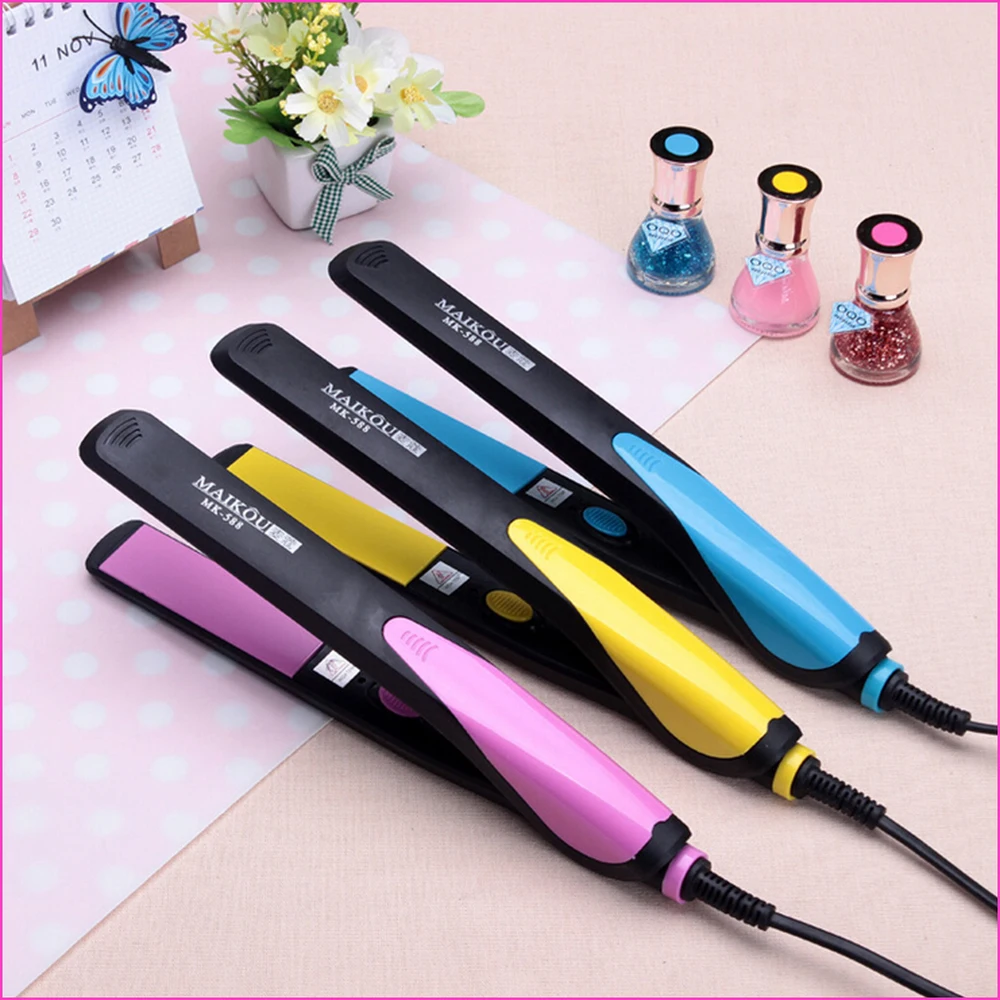 Straight Hair Plate,Mini Stick Perm Ceramic,Electric Hair Straightener ...