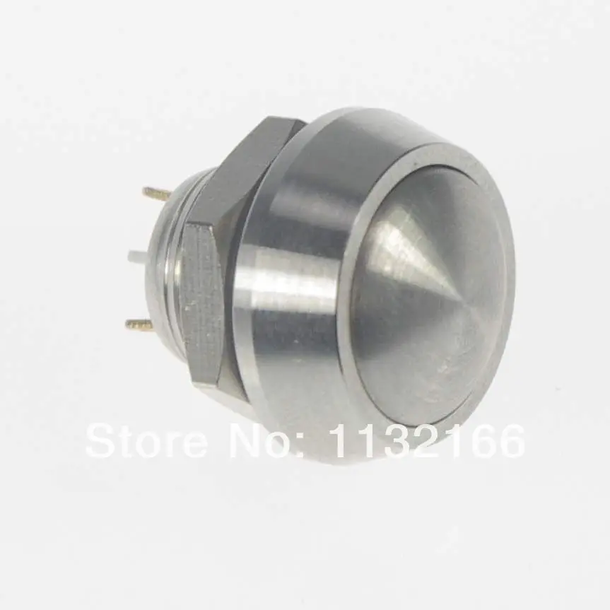12mm-OD-Stainless-Steel-Momentary-1NO-Push-Button-Switch-Round-Pin ...