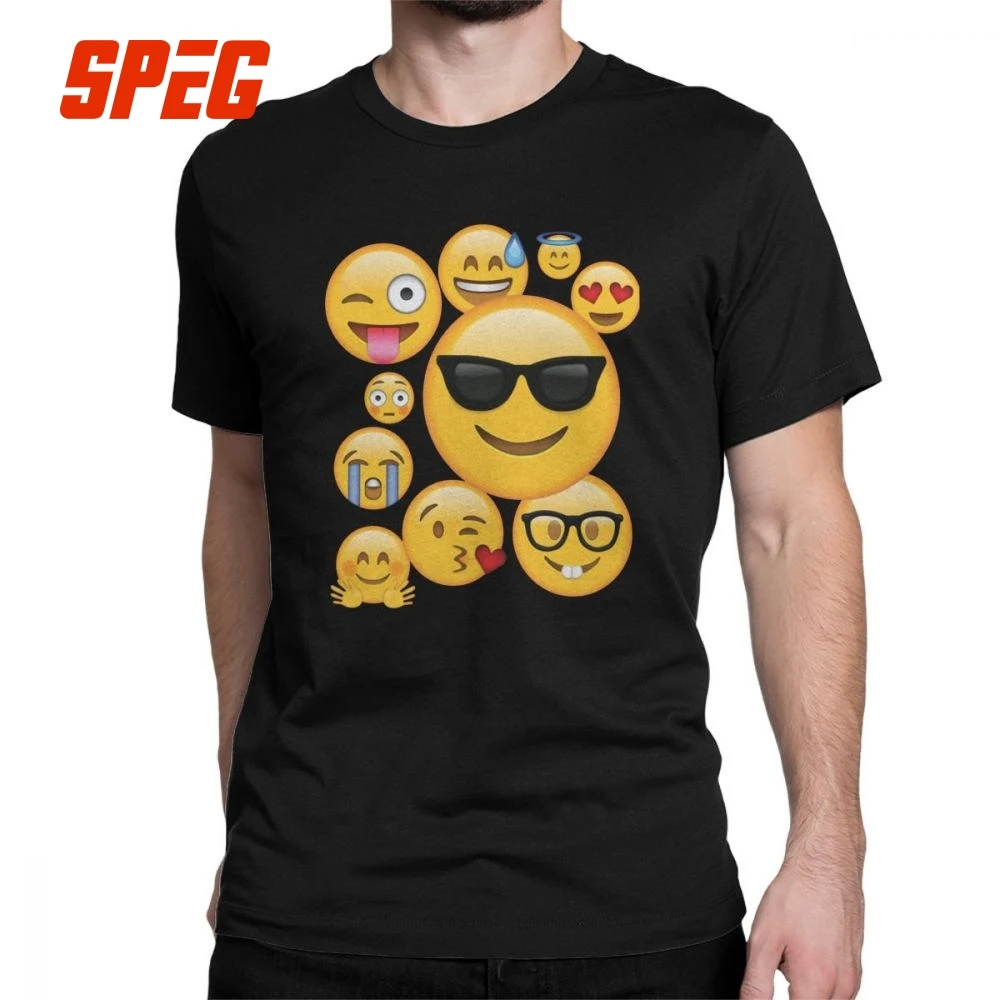 Aliexpress.com : Buy Emoji Pack Emoticon Smily Face Tshirt Man T Shirts ...