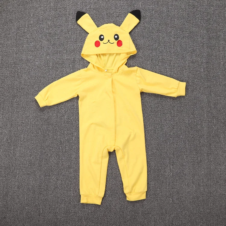 Pikachu Hoodie Pokemon Shirt Costume Baby Boy Girl Clothes Newborn Baby ...