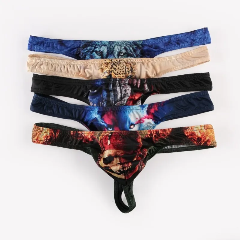 Animal Print Gay Men's Thong Swimwear (Various Designs) - Queerks™