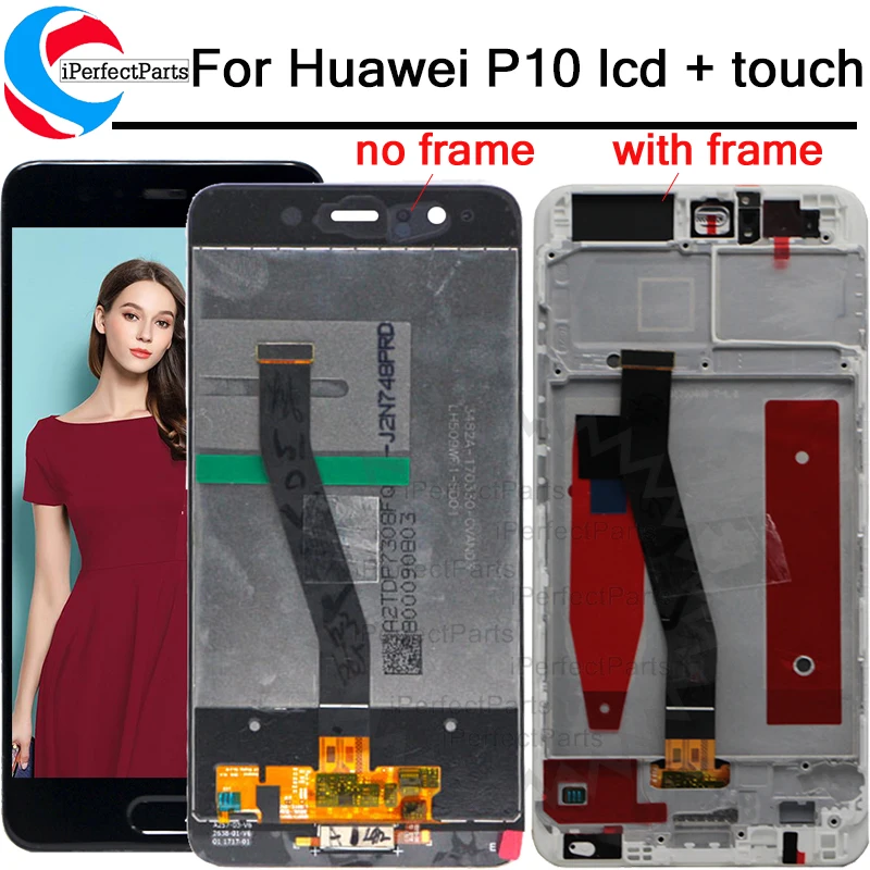 5.1 ''für Huawei P10 LCD Display Mit Rahmen Touch Panel Screen ...